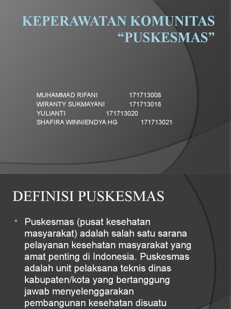 Puskesmas | PDF