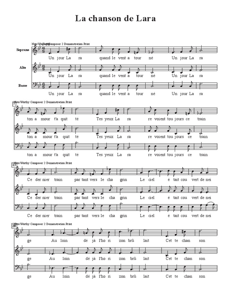 004 - La Chanson de Lara | PDF