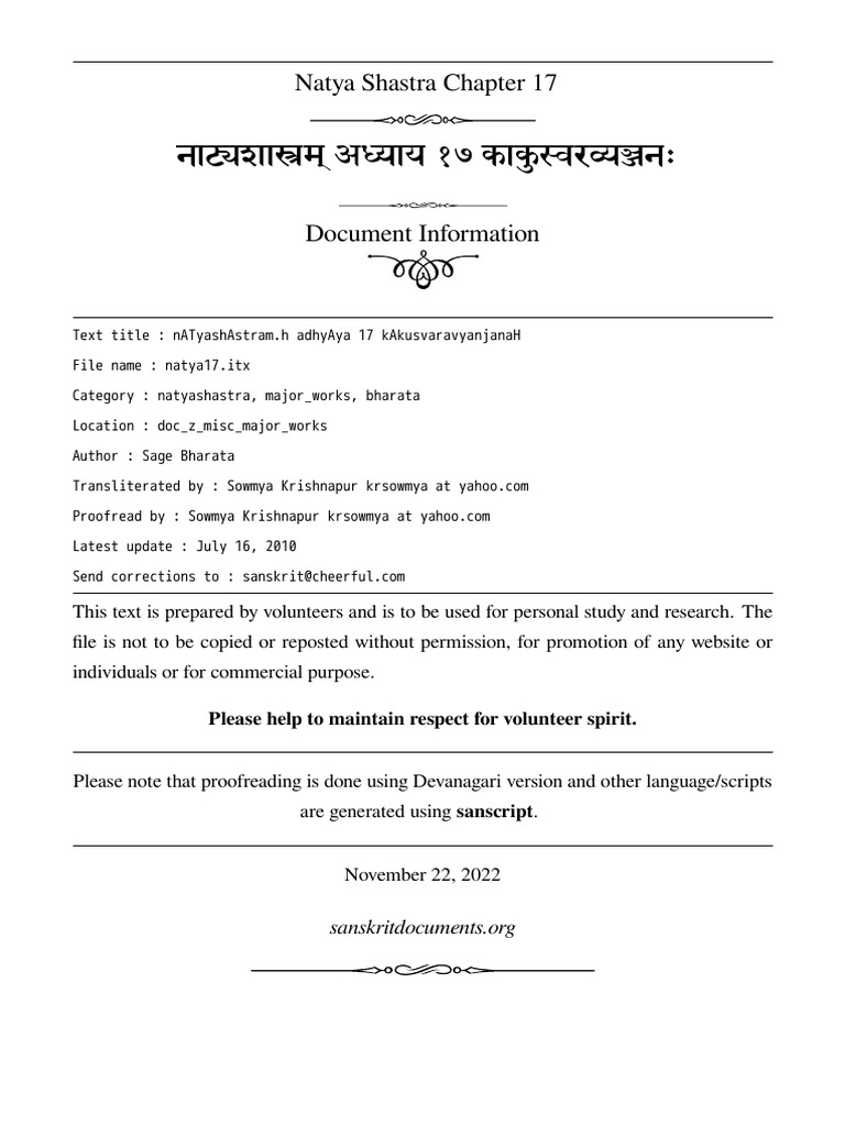 Natya 17 | PDF