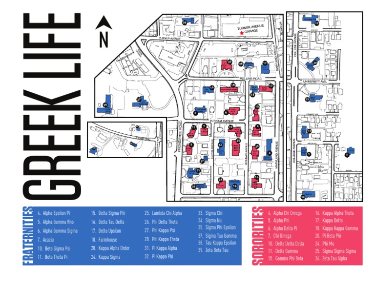 Mizzou Greek Housing Map | PDF | Fraternities And Sororities | Fraternities