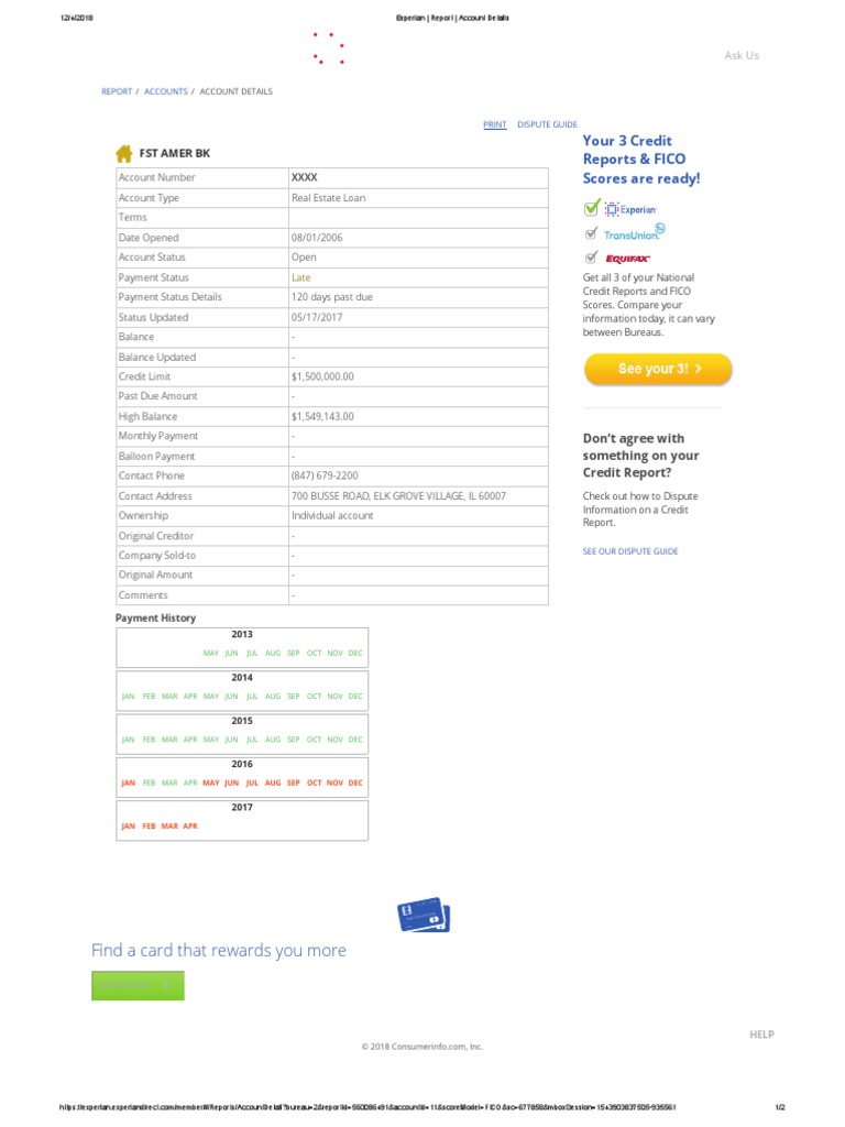 $2,731,323 - Experian Credit Report | PDF | Credit History | Business