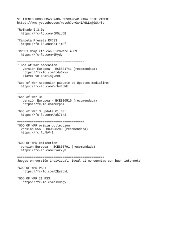 Material ReShade RPCS3 GOW Ascension | PDF | Computers