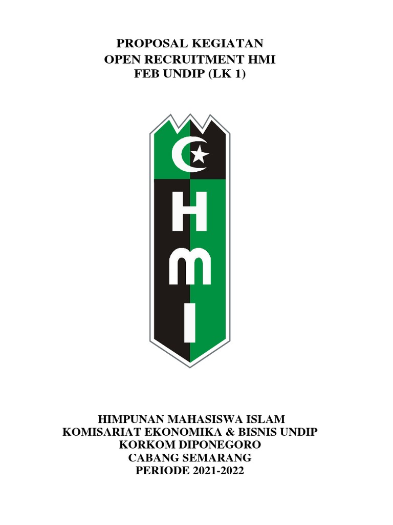 Proposal LK 1 Hmi Feb Undip | PDF