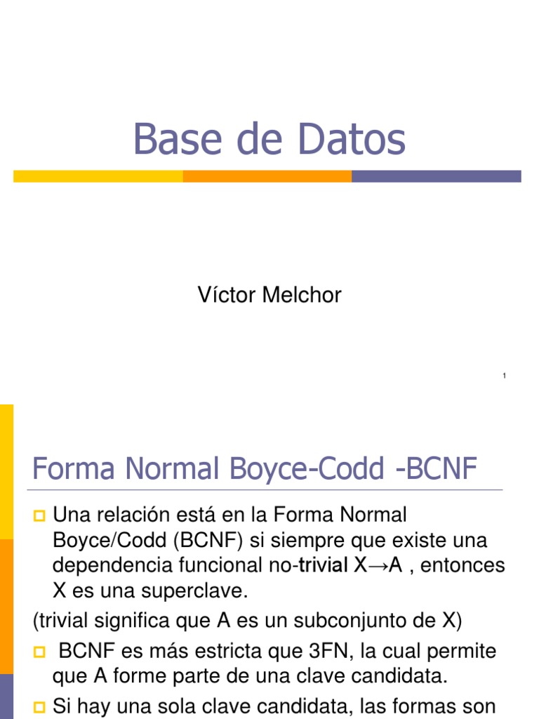 4FNy5FN - Vfin Cuarta y Quinta Forma Normal | PDF | Bases de datos