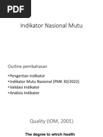 Indikator Mutu Pelayanan Kesehatan | PDF