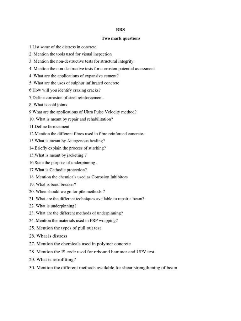 2 Mark Questions | PDF 2 Mark Questions | PDF
