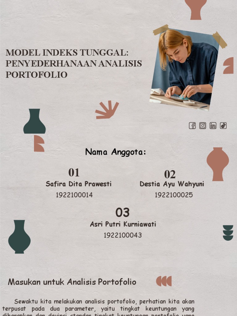Model Indeks Tunggal | PDF | Metode & Bahan Ajar