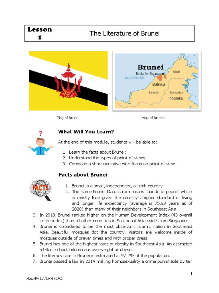 ASEAN LIT For 2nd Sem BRUNEI | PDF | Narration | Brunei