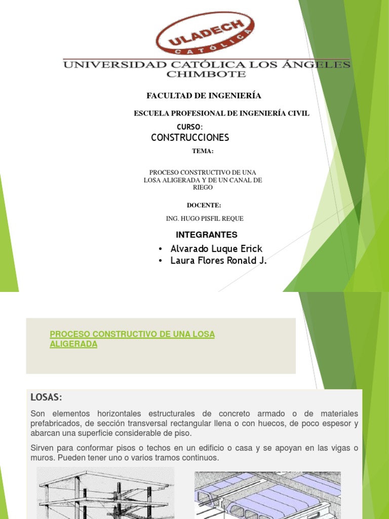 Proceso Constructivos de 2 Estructuras | PDF | Hormigón | Canal