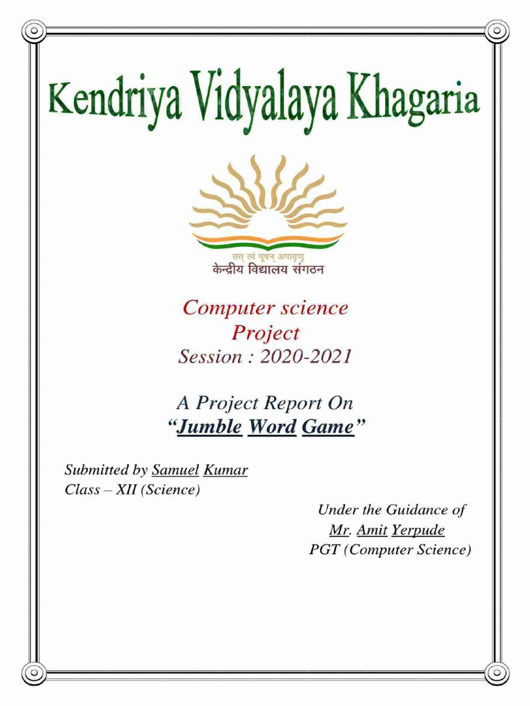 CSC Project | PDF CSC Project | PDF