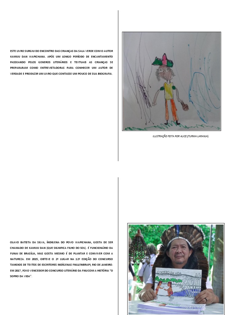 Encontro entre crianças e autor indígena resulta em livro sobre a vida ...