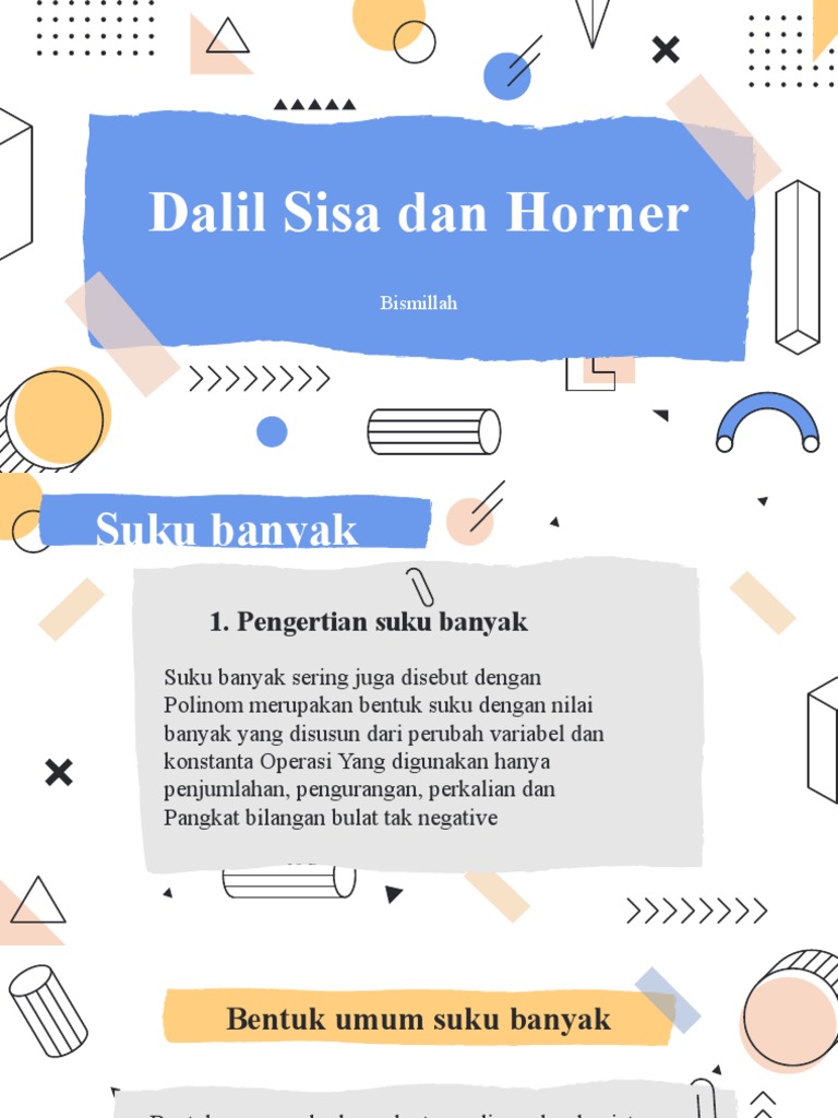 Dalil Sisa Dan Horner | PDF