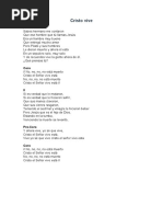 Letra Cancion Cristo Vive | PDF