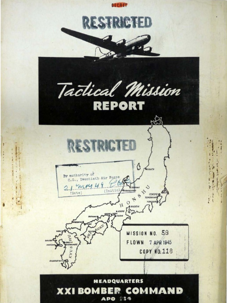 21st Bomber Command Tactical Mission Report 59, Ocr | PDF | Unrest ...