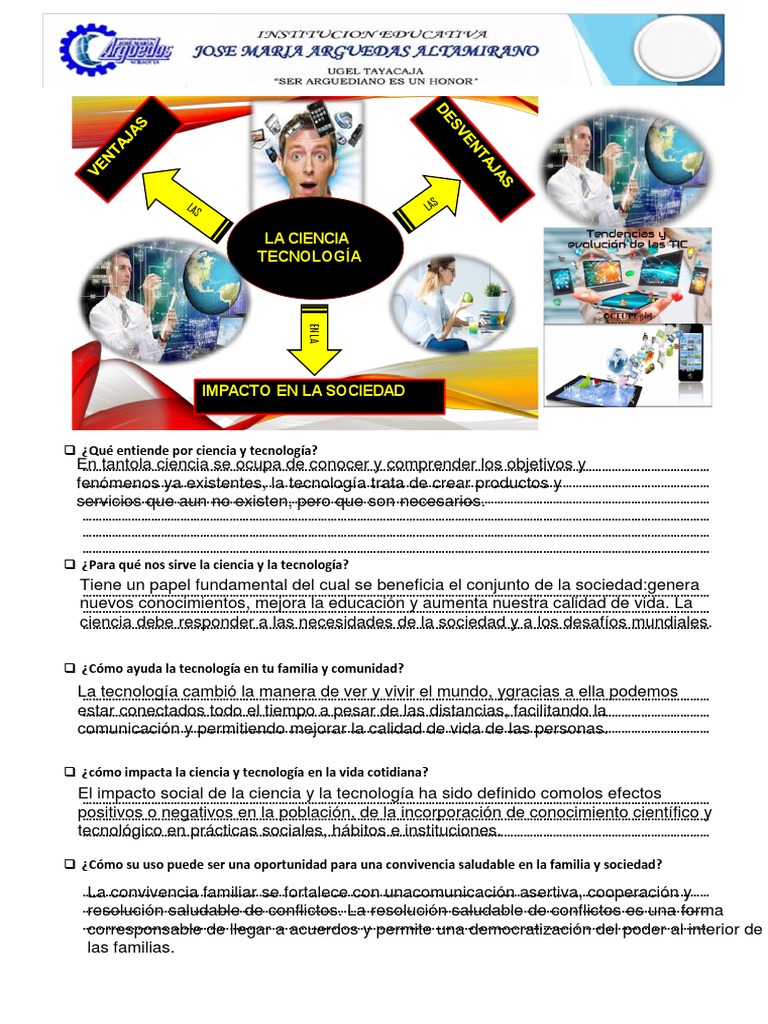 Ciencia y Tecnologia 5° | PDF | Sociedad | Conocimiento