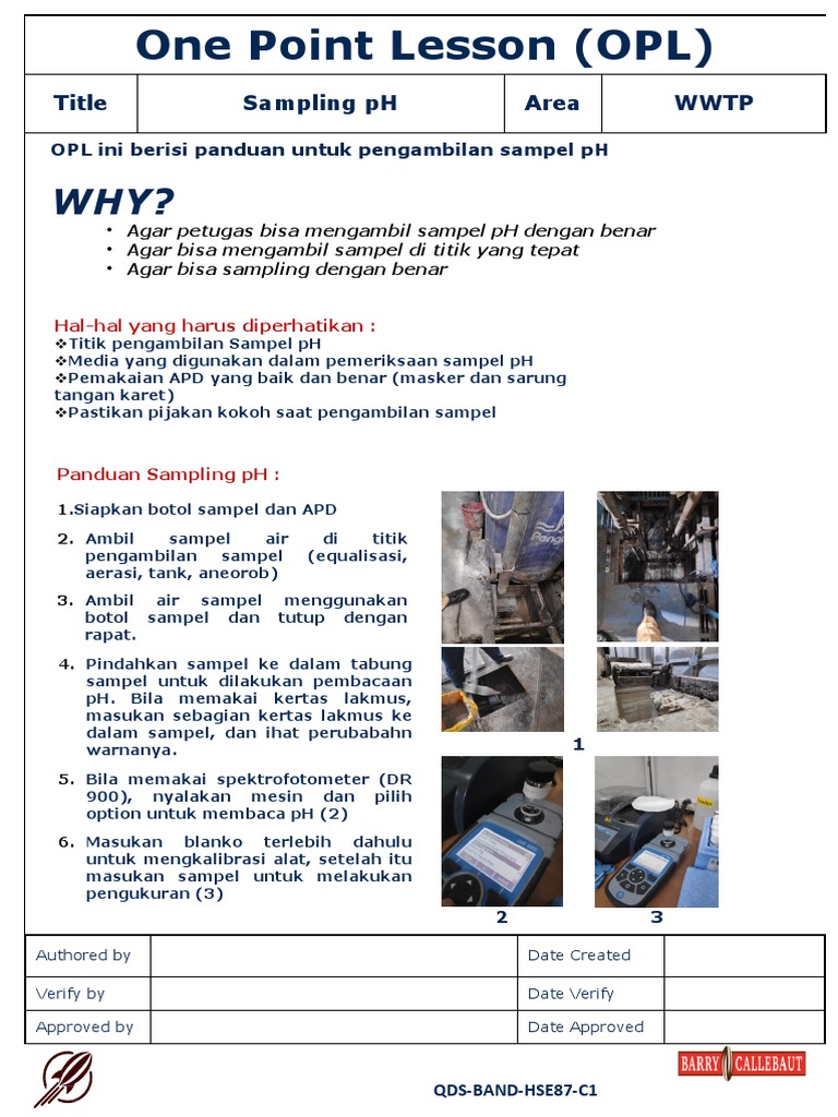OPL Pengambilan Sampel PH | PDF