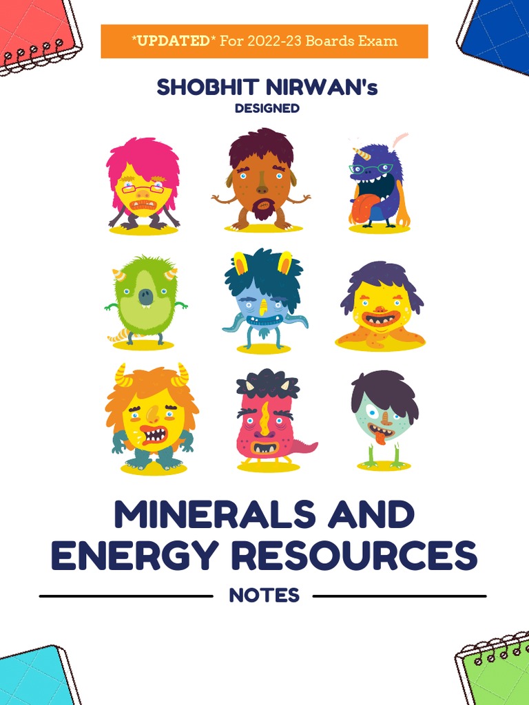 Class 10 Minerals and Energy Resources Notes | PDF | Bituminous Coal ...