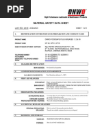 HDS Klüberfood NH1 CH 2-220 | PDF | Personal Protective Equipment | Safety