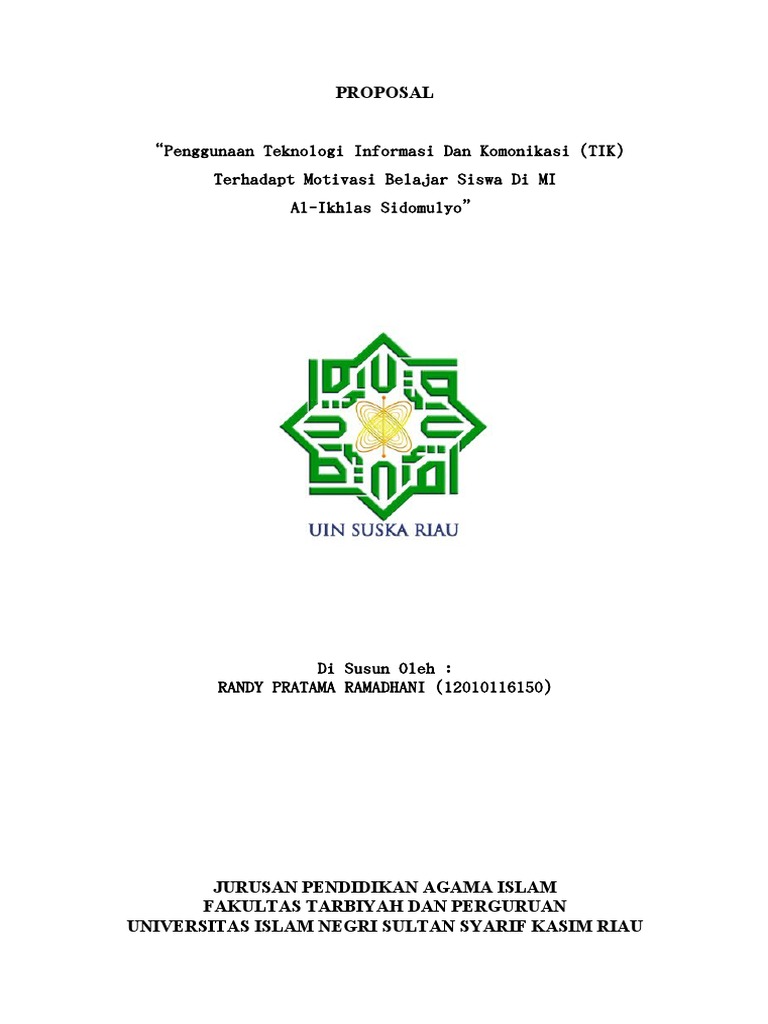 Proposal Randy Pratama Ramadhani | PDF