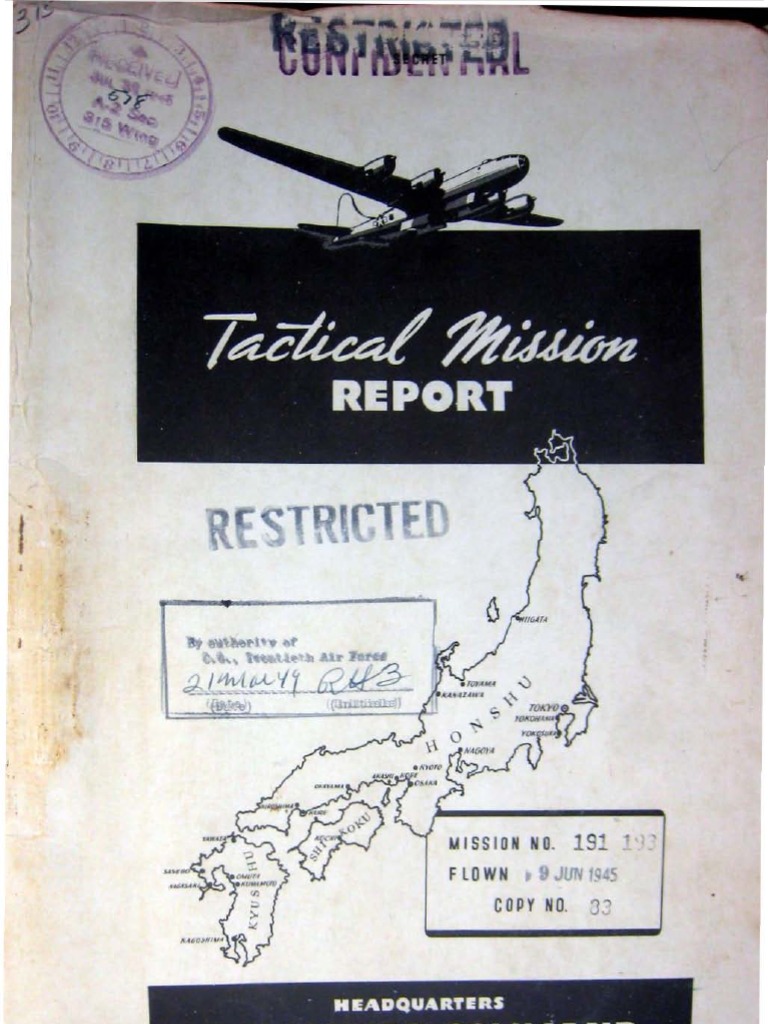 21st Bomber Command Tactical Mission Report 191, 193, Ocr | PDF | Armed ...