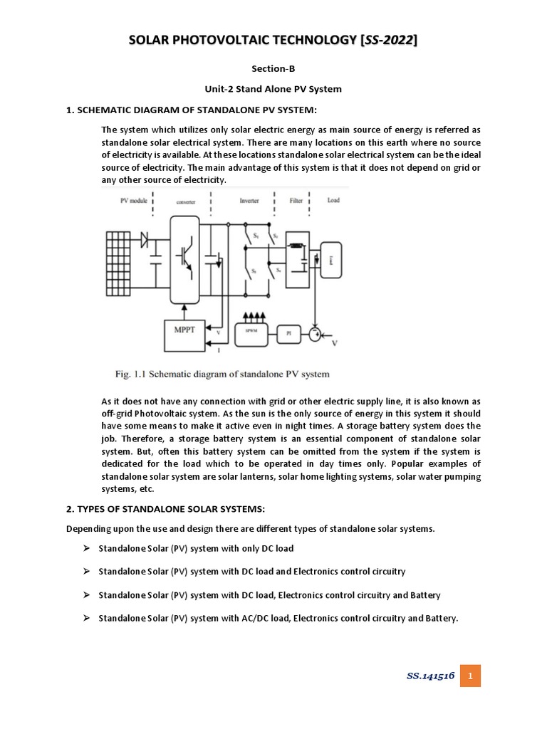 Unit-2 SPT | PDF | Photovoltaic System | Solar Power