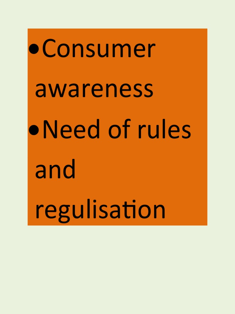 Consumer Awareness | PDF