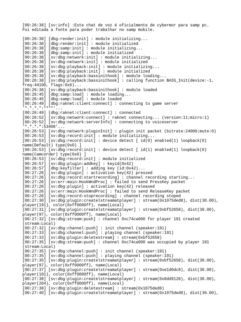Svlog | PDF | Communications Protocols | Internet Architecture