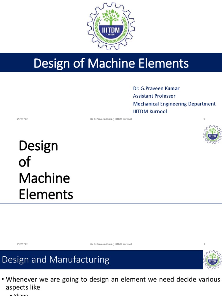 Design of Machine Elements - Limits and Fits | PDF | Engineering ...