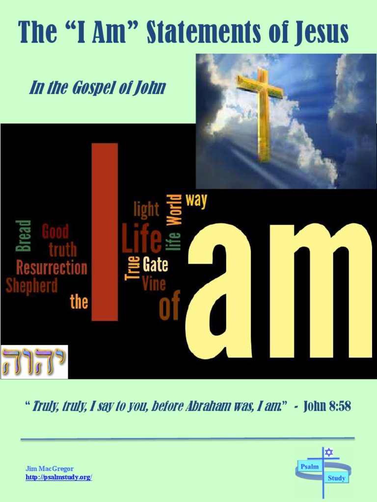 The I Am Statements of Jesus 2019 | PDF | Gospel Of John | Jesus