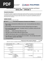 Crla Grade 3 Friendly Scoresheet Final 2 | PDF