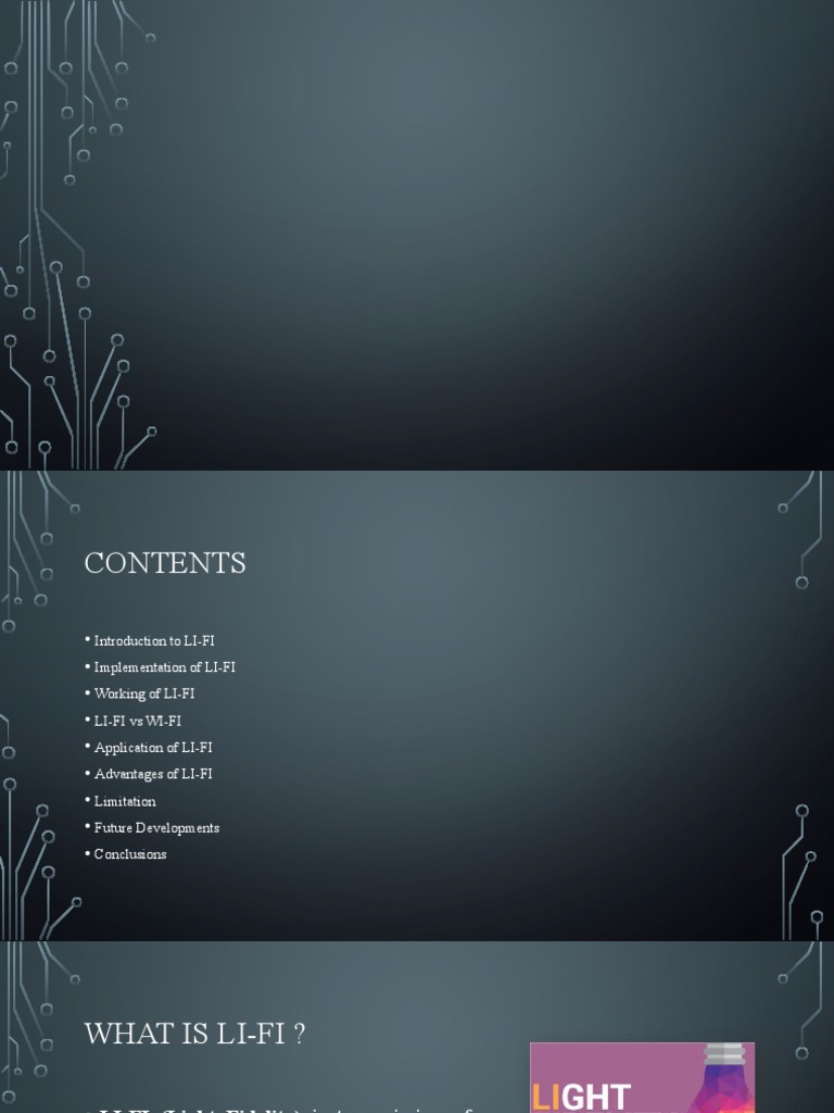 Introduction to LI-FI Technology | PDF | Light Emitting Diode | Wi Fi