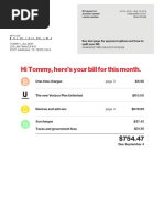 T Mobile Bill Statement PDF | PDF | T Mobile Us | Receipt