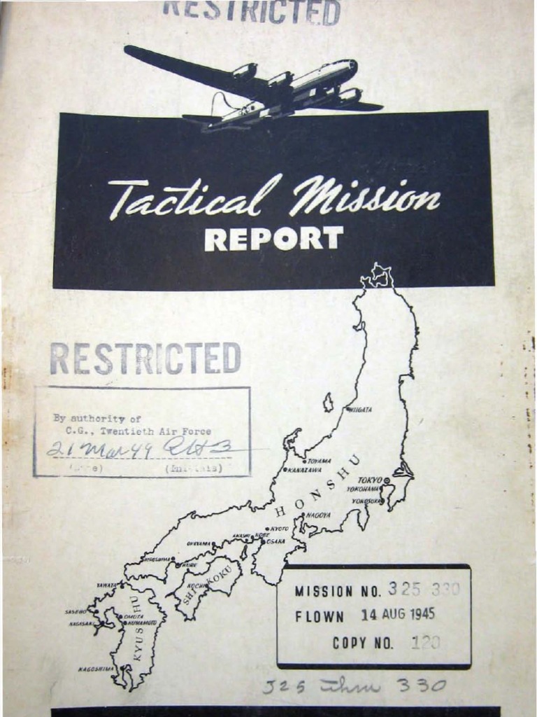 21st Bomber Command Tactical Mission Report 325, 330, Ocr | PDF ...