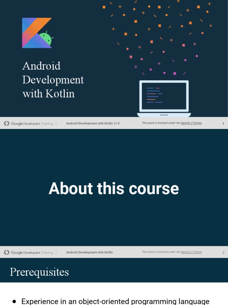 Introduction Android Development With Kotlin | PDF | Android (Operating ... Introduction Android Development With Kotlin | PDF | Android (Operating ...