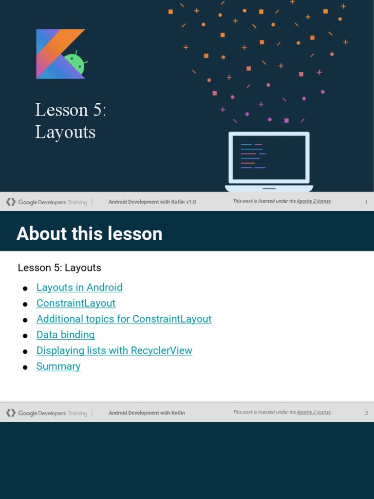 Lesson 5 Layouts | PDF | Android (Operating System) | Computer Science Lesson 5 Layouts | PDF | Android (Operating System) | Computer Science