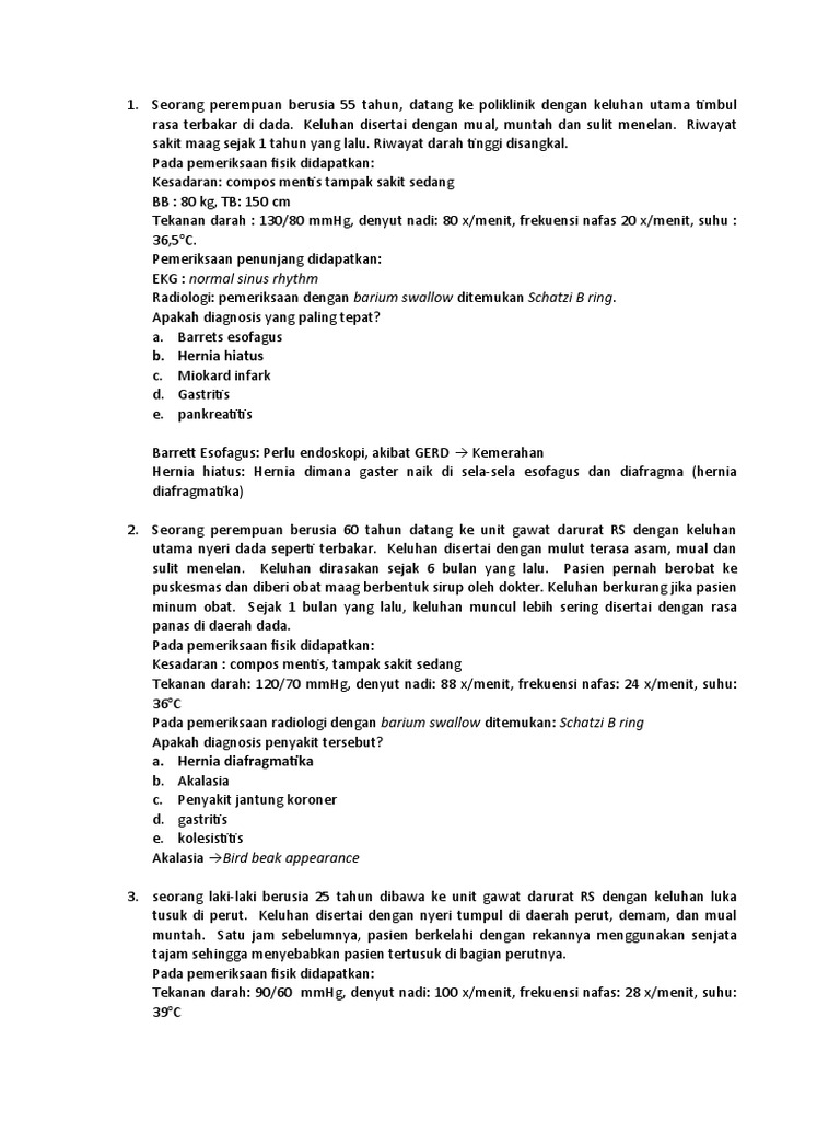 Soal Bedah Digestive + Jawaban | PDF