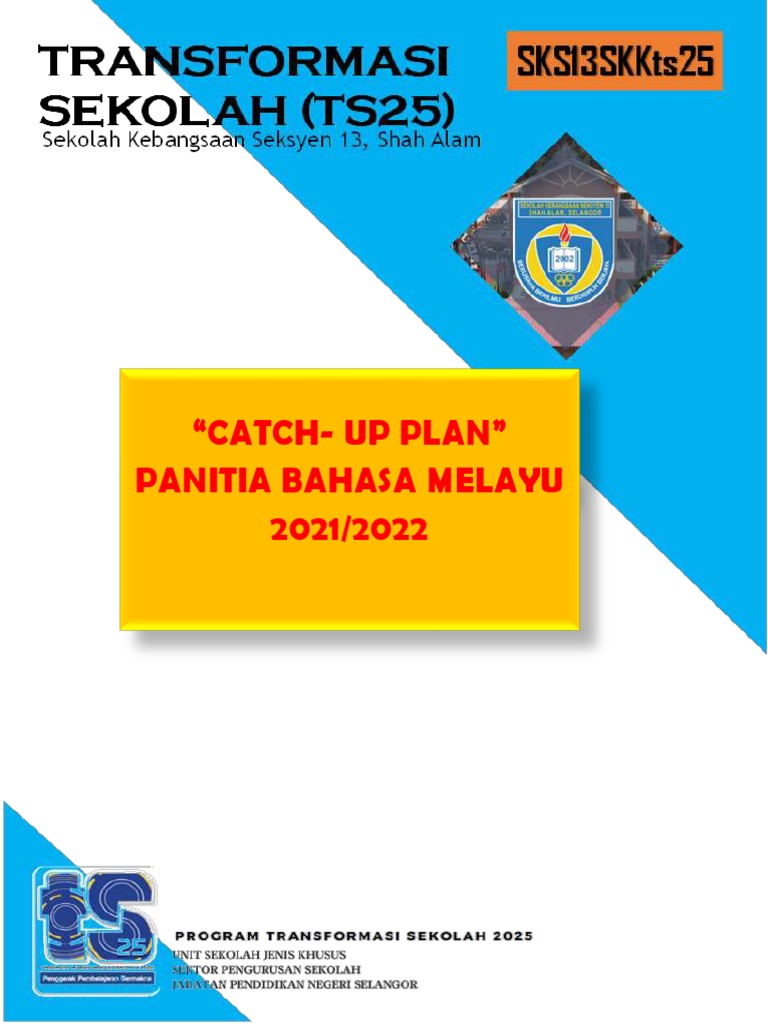 Catch Up Plan Guru-Guru Panitia Bahasa Melayu 2021-2022 | PDF