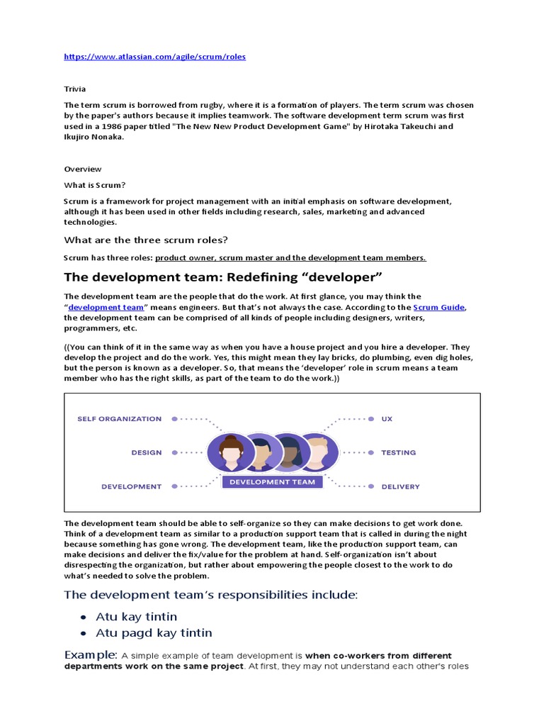 Scrum Roles | Download Free PDF | Scrum (Software Development) | Systems Science