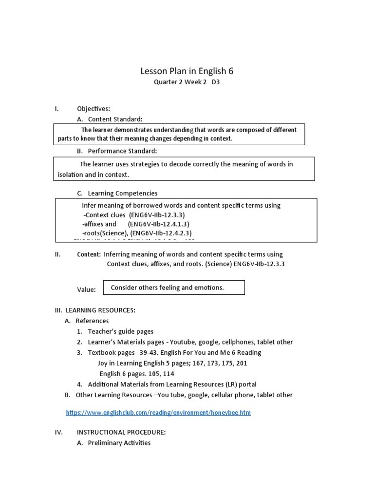 Inferring Word Meanings in English 6 | PDF | Sleep | Word