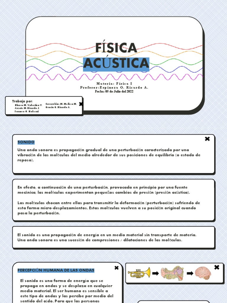 Física Acústica! | PDF | Sonido | Frecuencia