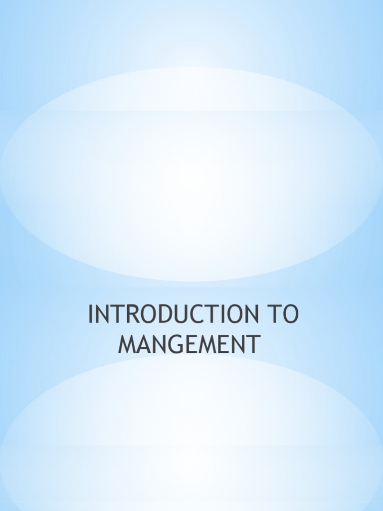 Management Principles and Applications | PDF