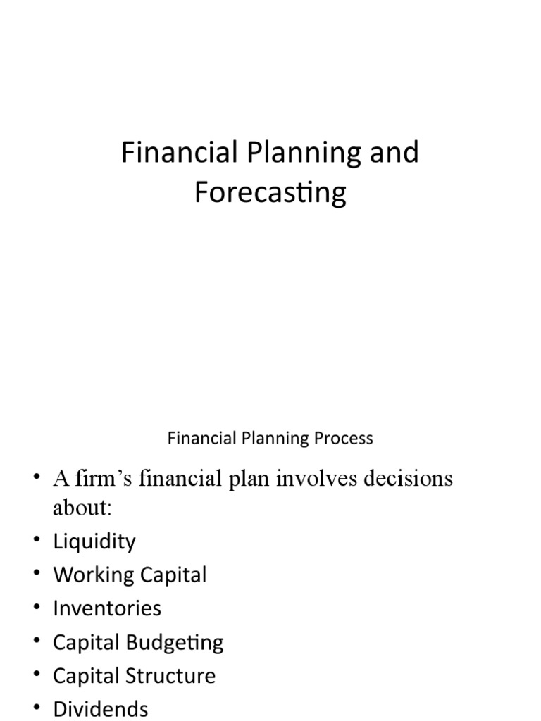Financial Planning and Forecasting: Key Concepts and Tools | PDF | Stocks | Preferred Stock