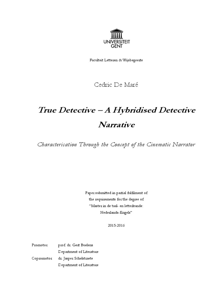 A Hybridised Detective | PDF | C. Auguste Dupin | Detective Fiction