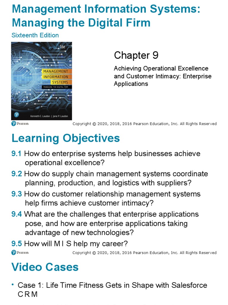 Laudon Mis16 PPT Ch09 KL CE | PDF | Supply Chain | Customer Relationship Management