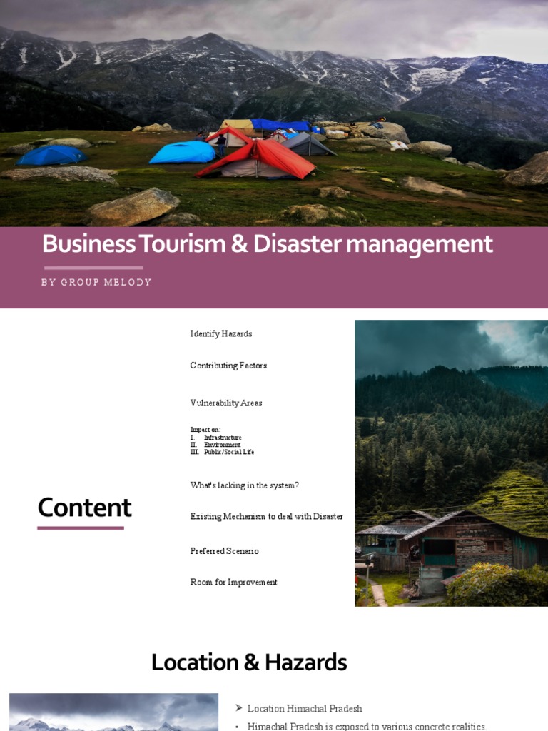 Business Tourism & Disaster Management | PDF | Flood | Landslide