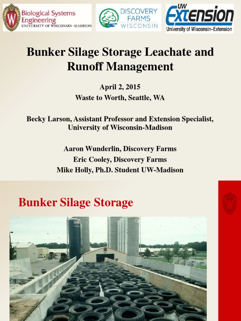 Bunker Silage Storage Leachate | Download Free PDF | Surface Runoff | Water And The Environment