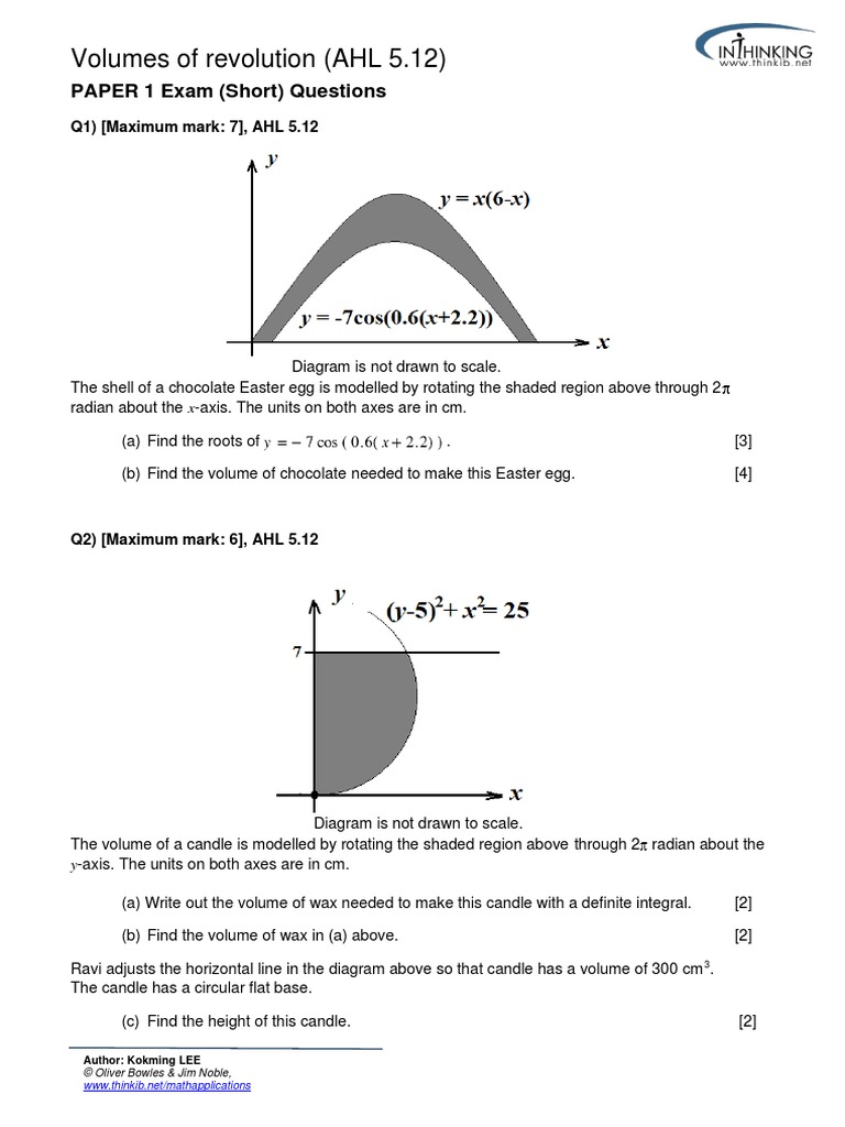 CW 17.10.2022 | PDF | Cartesian Coordinate System | Volume
