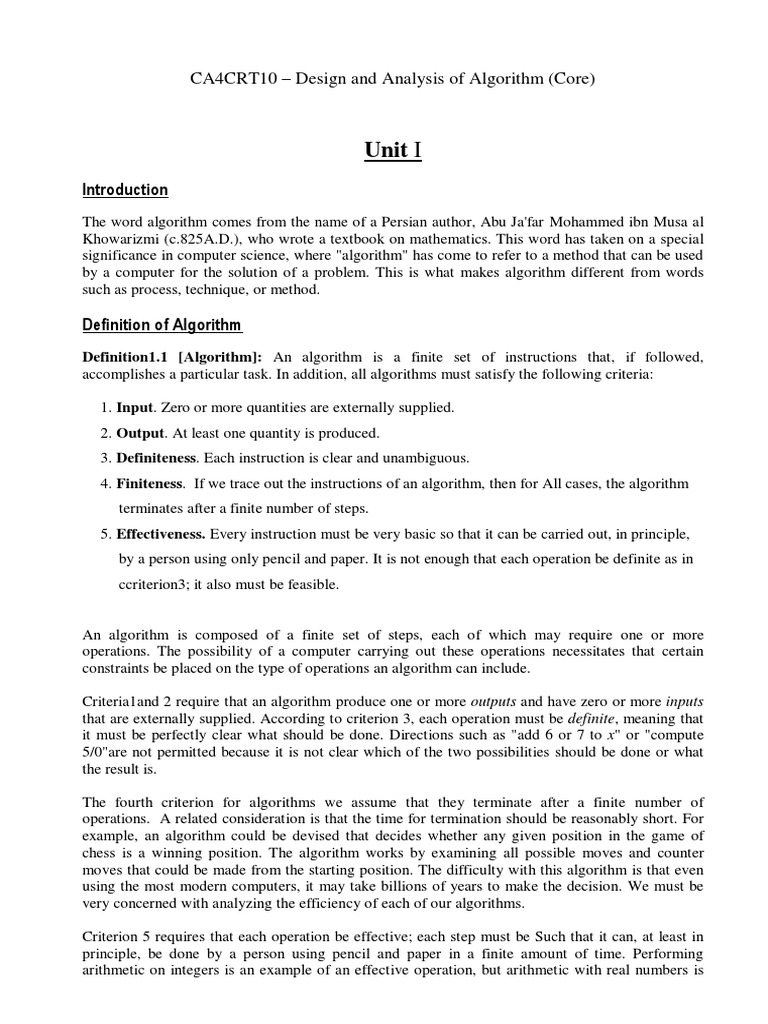 Ca4crt10 Design And Analysis Of Algorithm Pdf Dynamic Programming Time Complexity