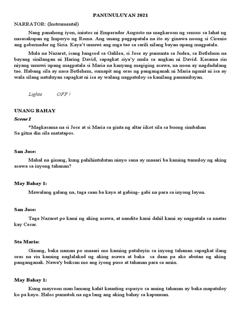 PANUNULUYAN Final | PDF