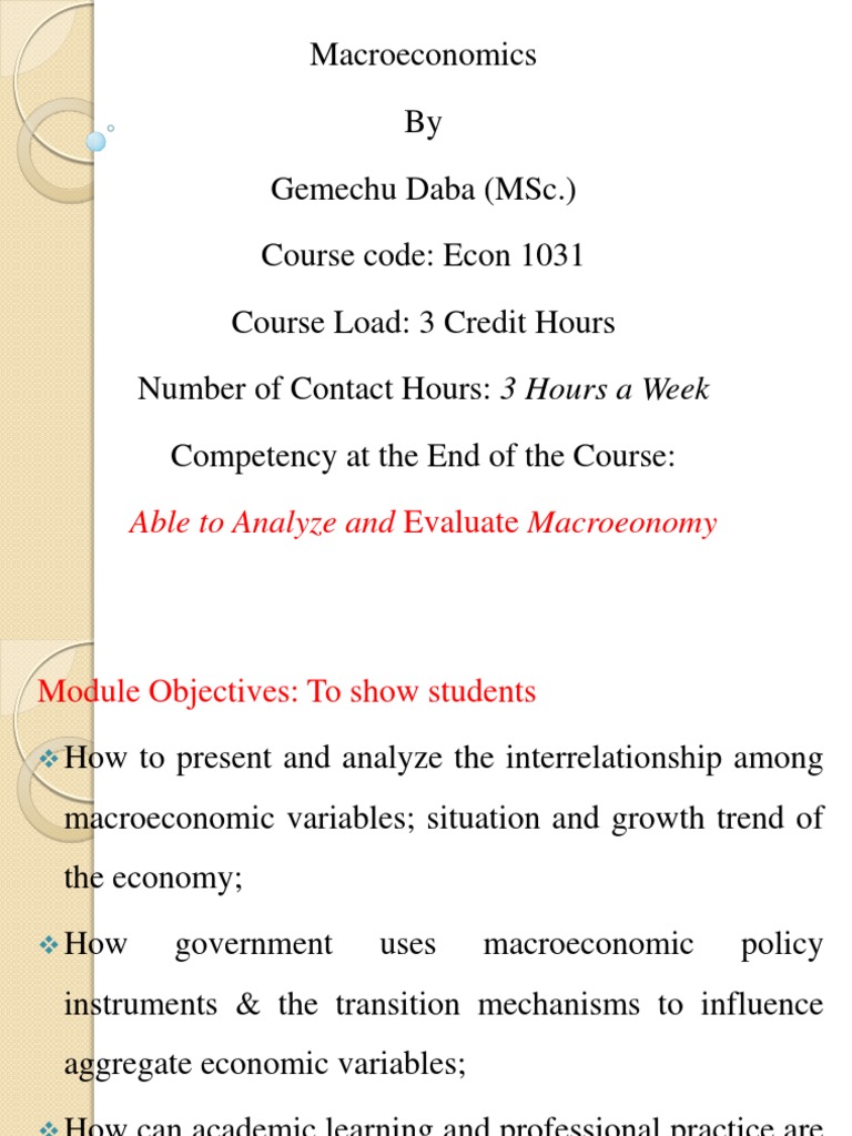 # Macroeconomics Chapter - 1 | PDF | Cost Of Living | Macroeconomics